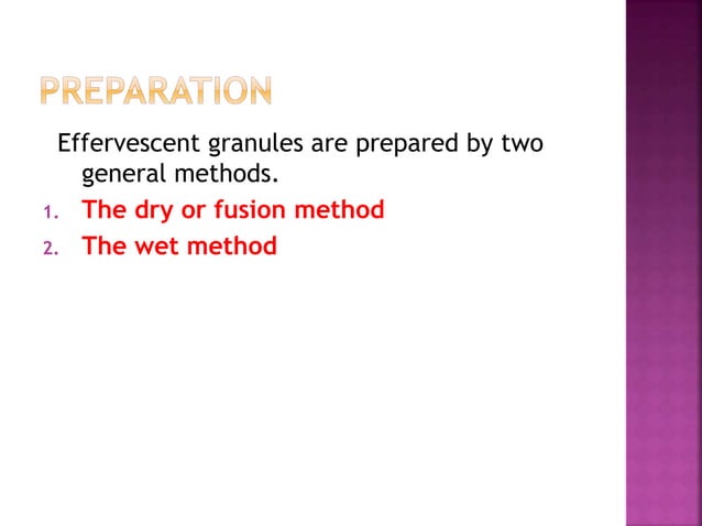 Granules | PPTX | Chemistry | Science