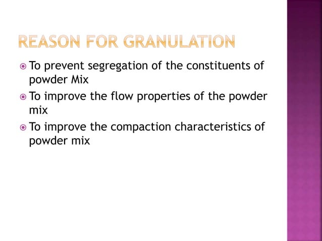 Granules | PPTX | Chemistry | Science