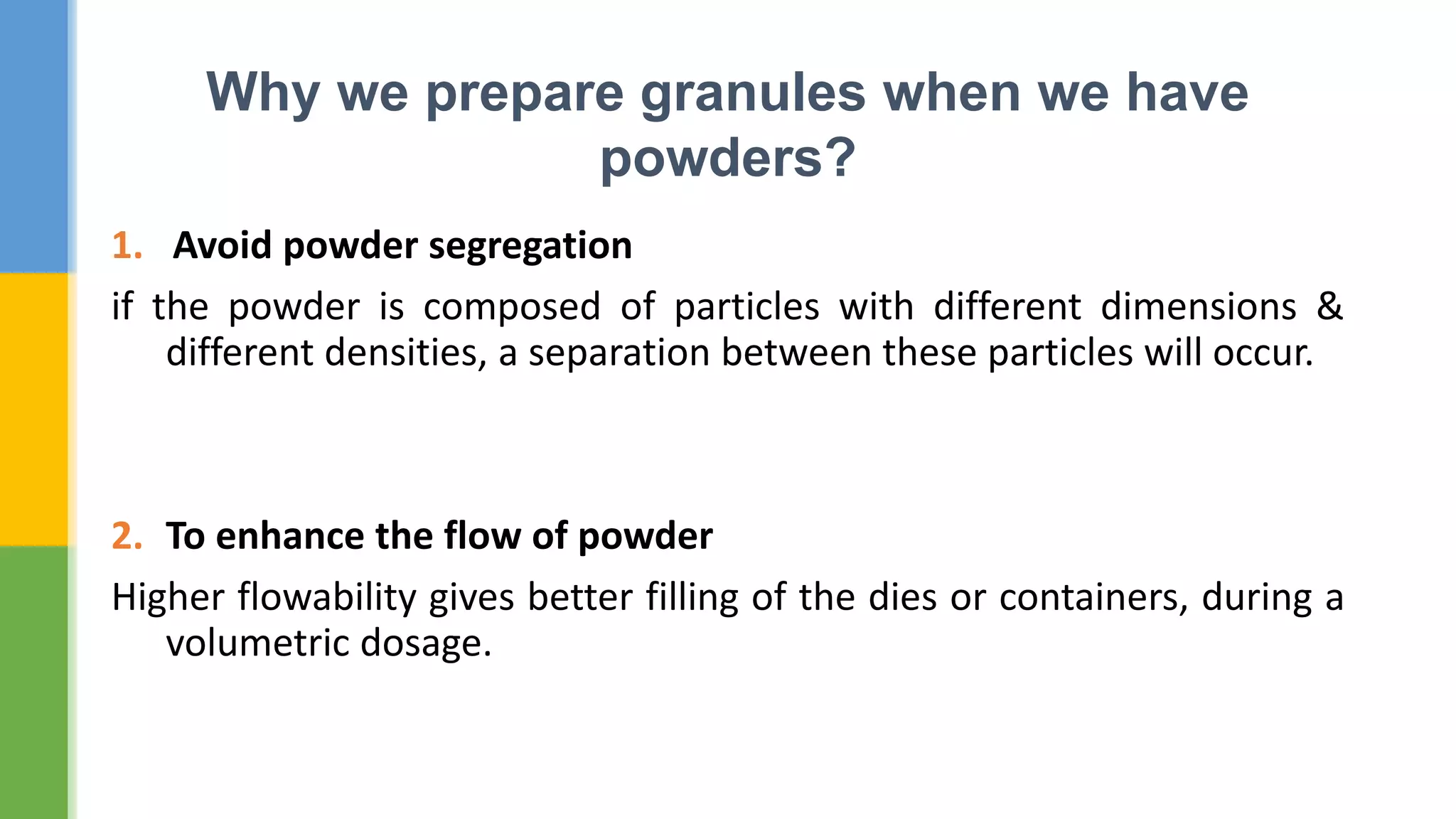 Granules - Pharmaceutics | PPTX