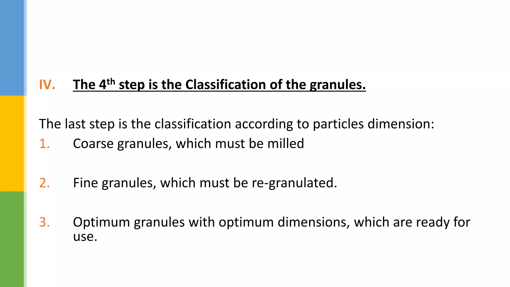 Granules - Pharmaceutics | PPTX