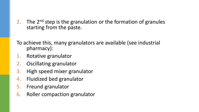 Granules - Pharmaceutics | PPTX