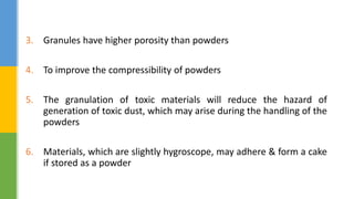 Granules - Pharmaceutics | PPTX