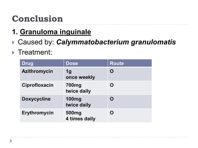 Granuloma inguinale, lymphogranuloma venereum, gonorrhea | PPTX ...