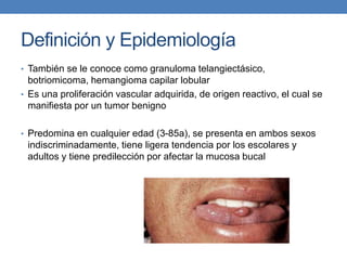 Granuloma piógeno | PPTX