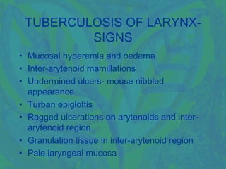 Granulomatous conditions of larynx | PPT