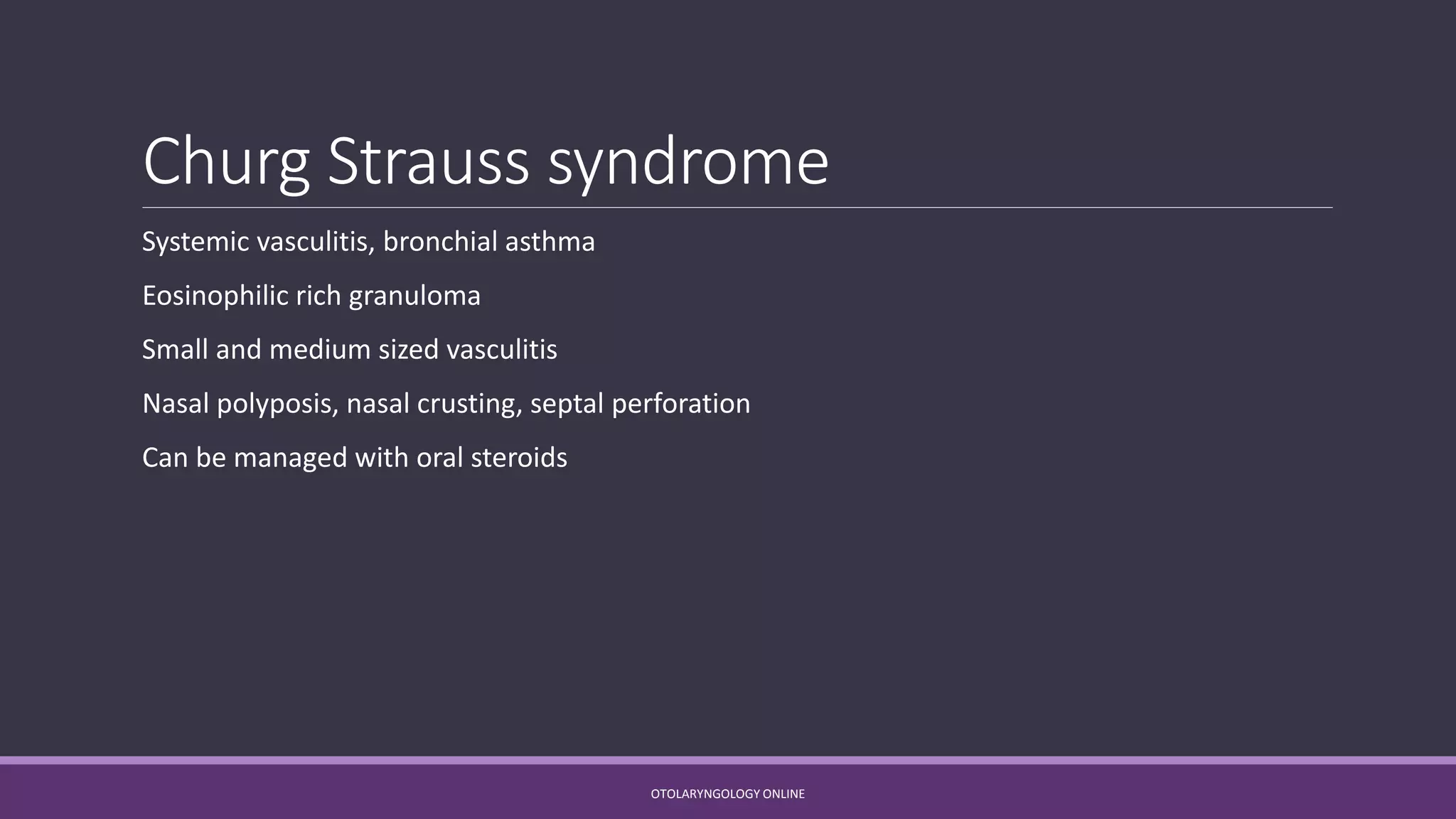 Granulomatous lesions of nose | PPTX