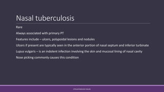Granulomatous lesions of nose | PPTX