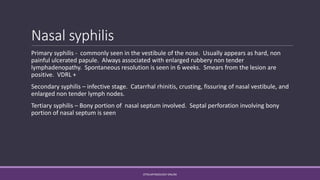 Granulomatous lesions of nose | PPTX