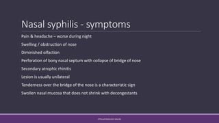 Granulomatous lesions of nose | PPTX