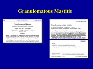 granulomatous mastitis the lect.ppt | Lung and Respiratory Health ...