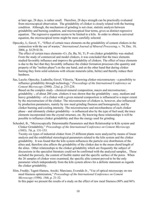 Granulometry of clinker | PDF