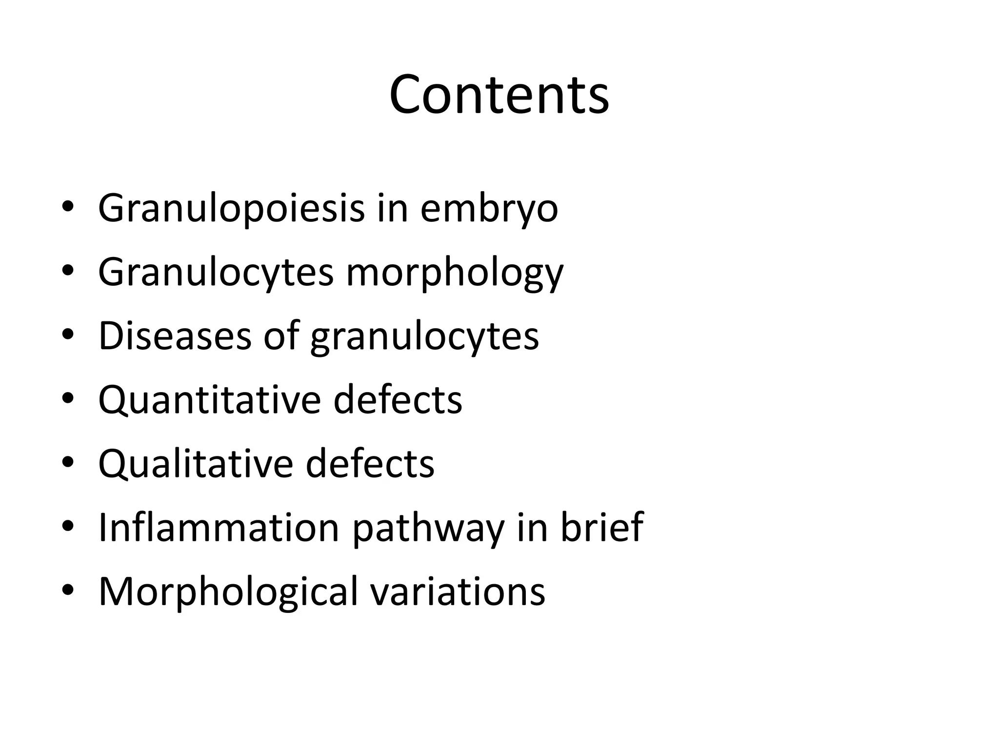 Granulocytes in health and disease | PPTX