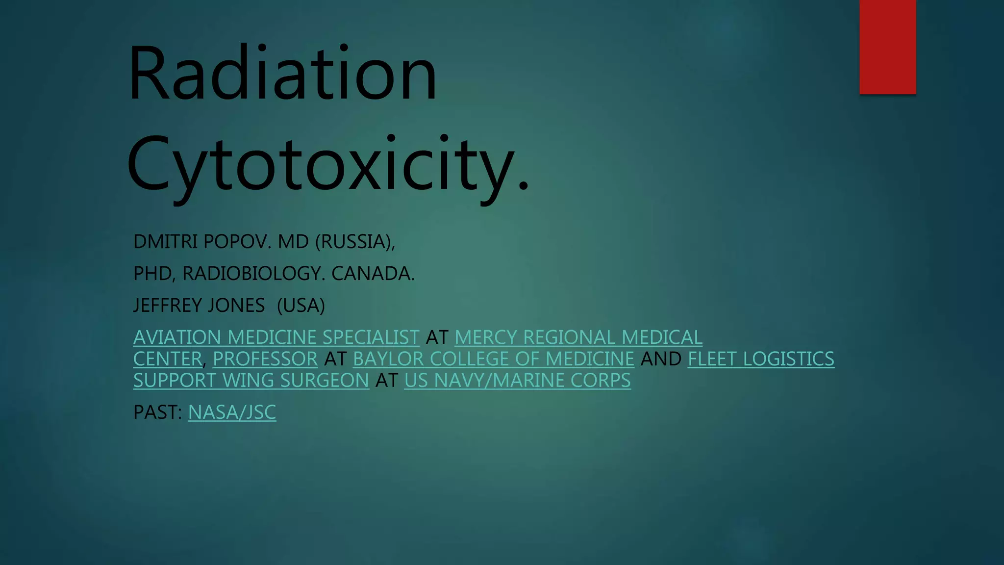 Radiation Cytotoxicity | PPT