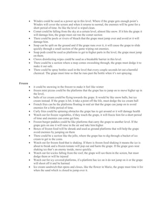 Grape Escape - GDD | PDF | Video Game Genres | Video Gaming