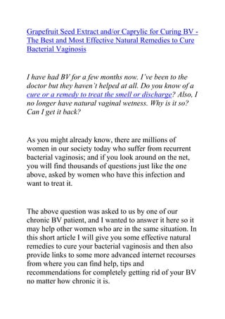 Grapefruit seed extract and | DOCX