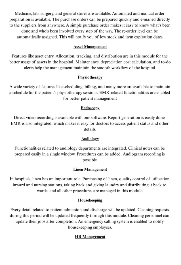 Grapes HMS | Grapes IDMR | Healthcare Management System | PDF