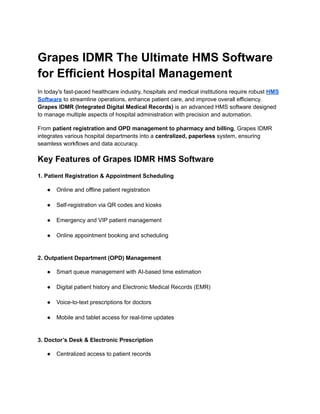 Grapes IDMR The Ultimate HMS Software for Efficient Hospital Management.pdf