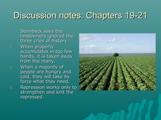 Grapes of wrath main 19 30 and test preview | PPT