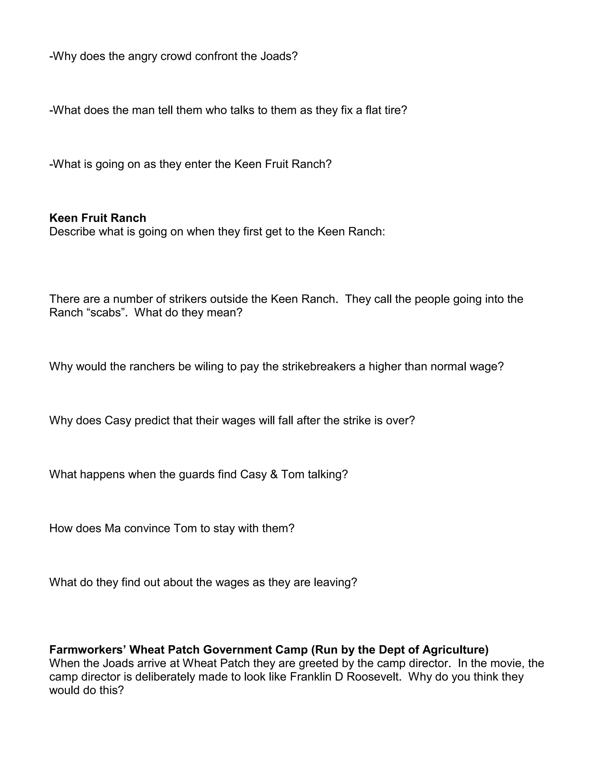 Grapes of wrath notes | PDF