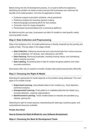A Latest Guide To Ai Development Process In 2025 Pdf