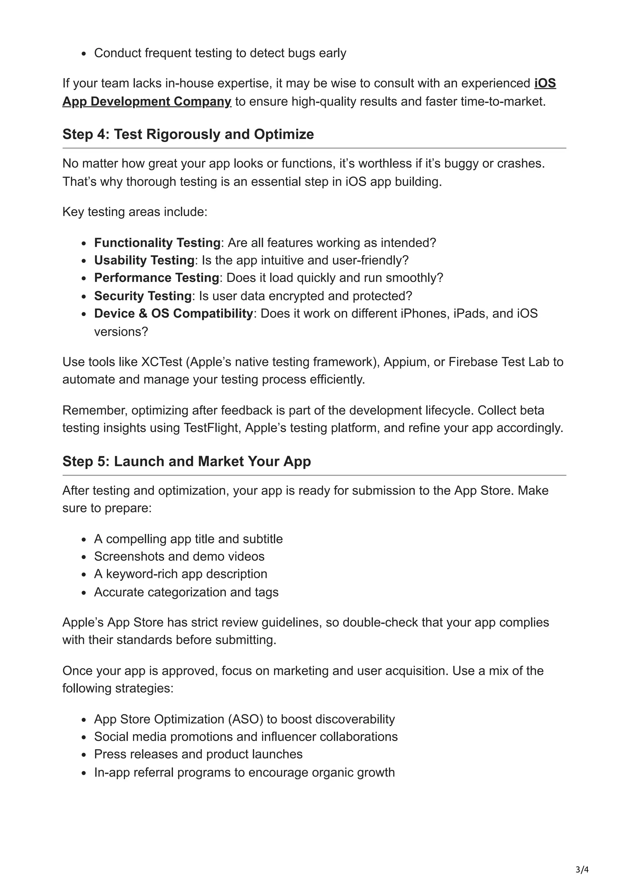 iOS App Development Guide: Build Success in 5 Steps | PDF