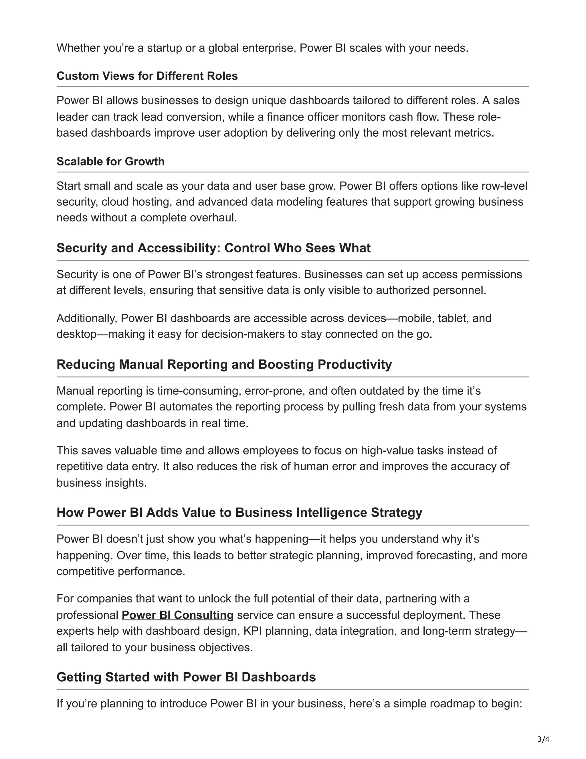 How Power BI Dashboards Help Businesses Visualize and Interpret Data | PDF