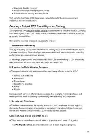 AWS Cloud Migration Guide for Successful Business Shift | PDF