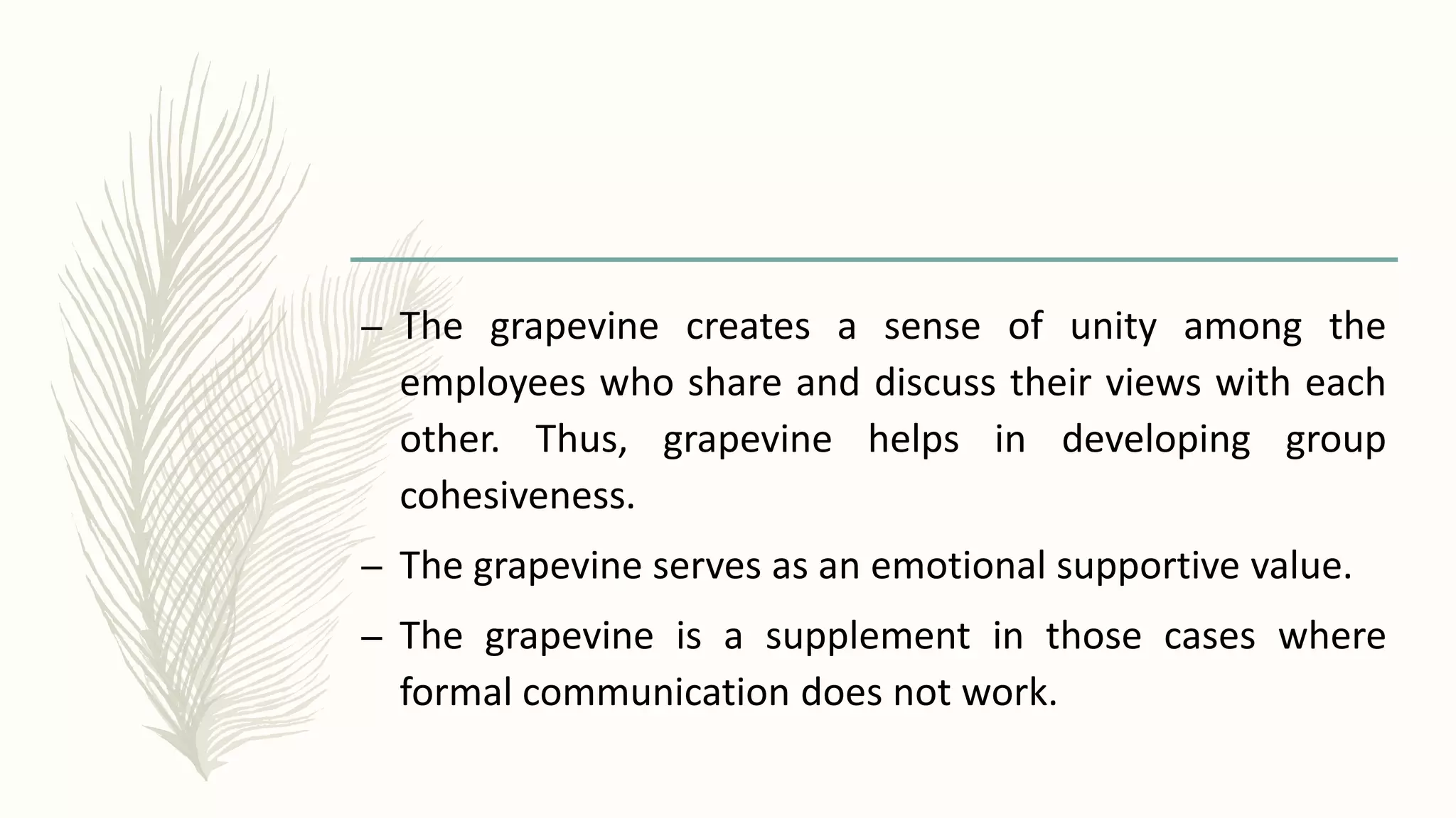Informal Communication-Grapevine | PPTX
