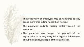 Informal Communication-Grapevine | PPTX