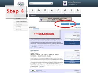 Grapevine Chamber Online 101 - Add a Job Posting | PPTX