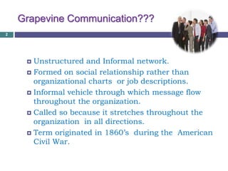 Grapevine communication | PPTX