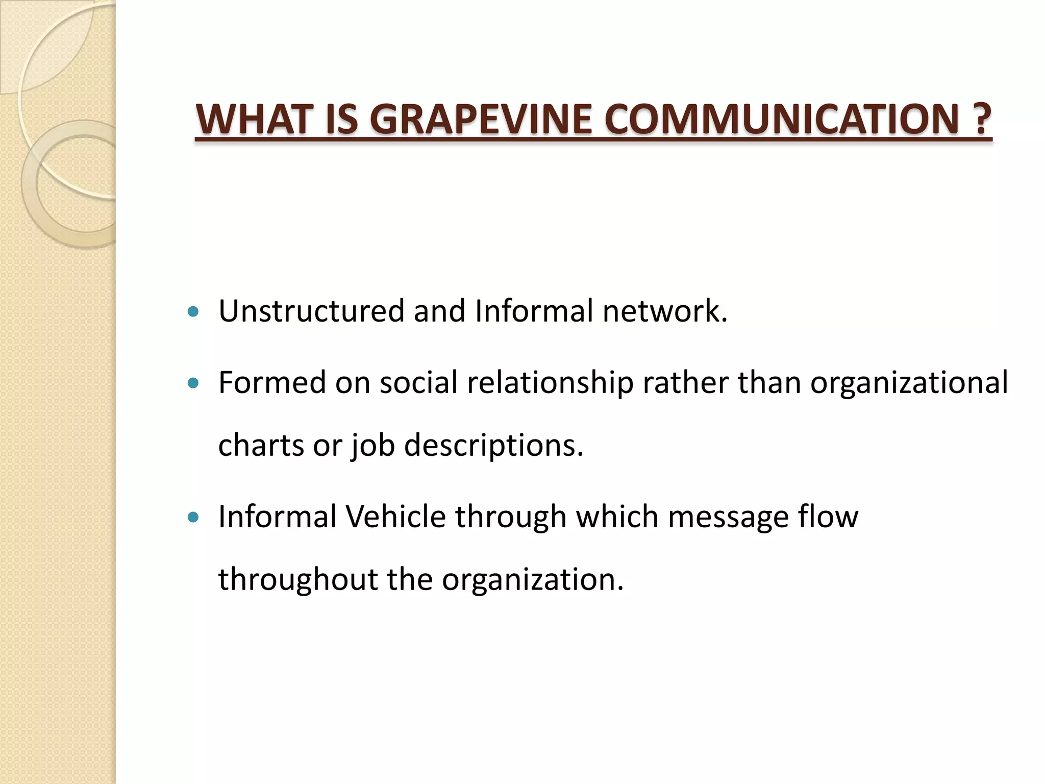 Grapevine communication raviraj mishra | PPTX