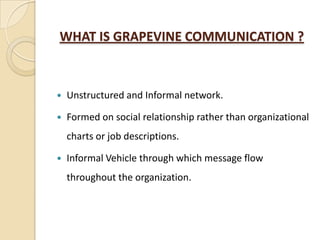 Grapevine communication raviraj mishra | PPTX