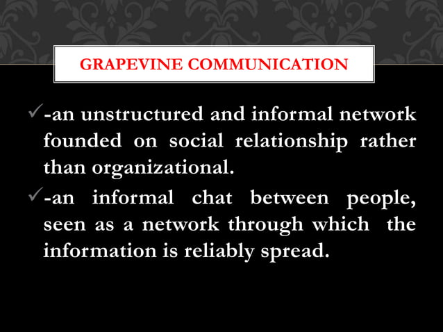 Grapevine communication mil | PPT