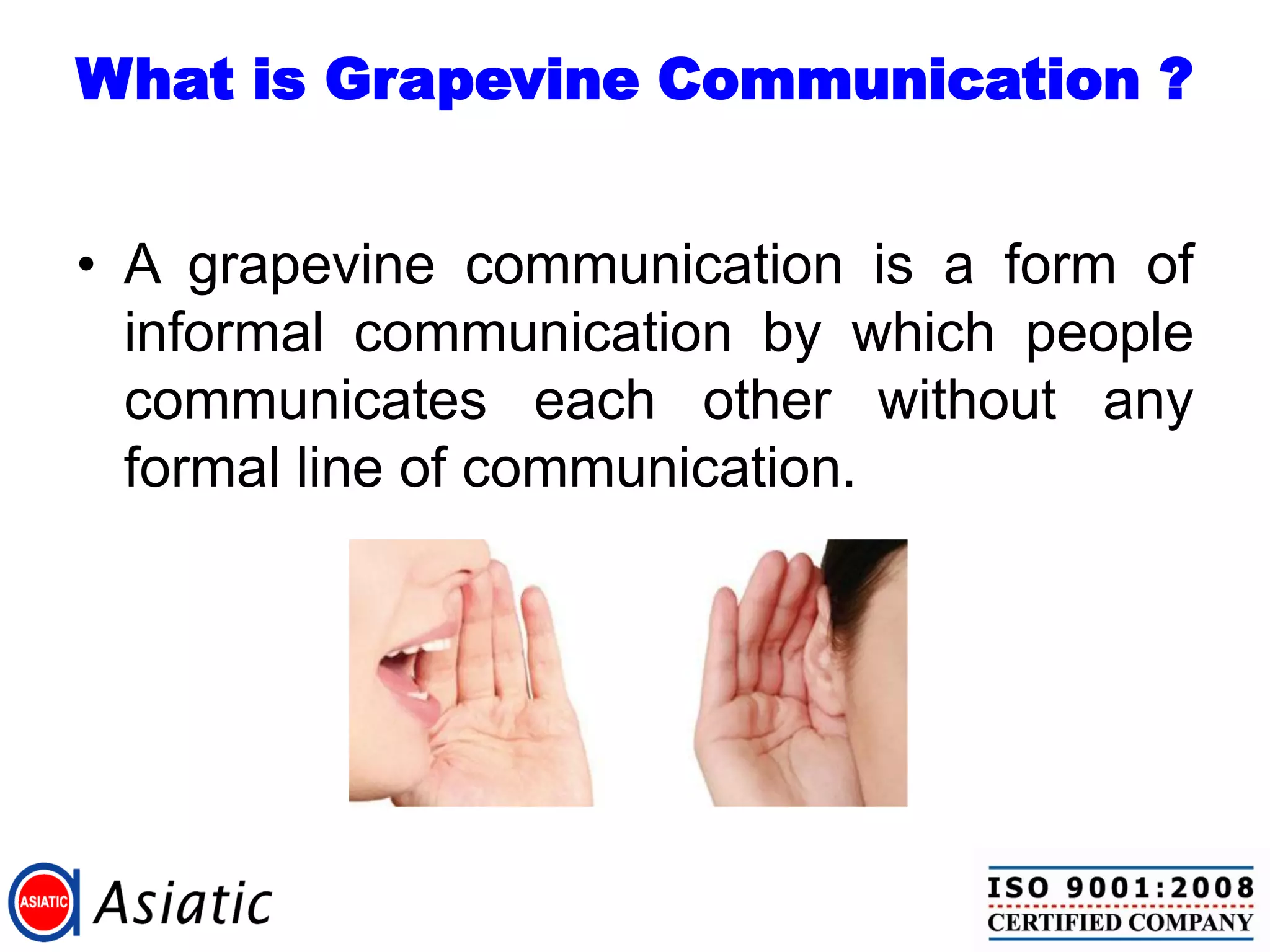 Grapevine communications for first line manager | PDF