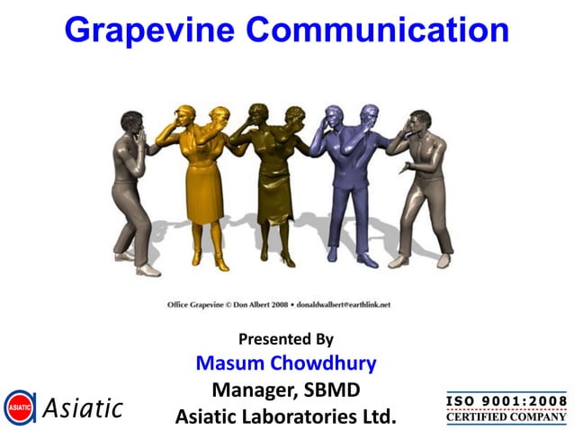 Grapevine communications for first line manager | PPT