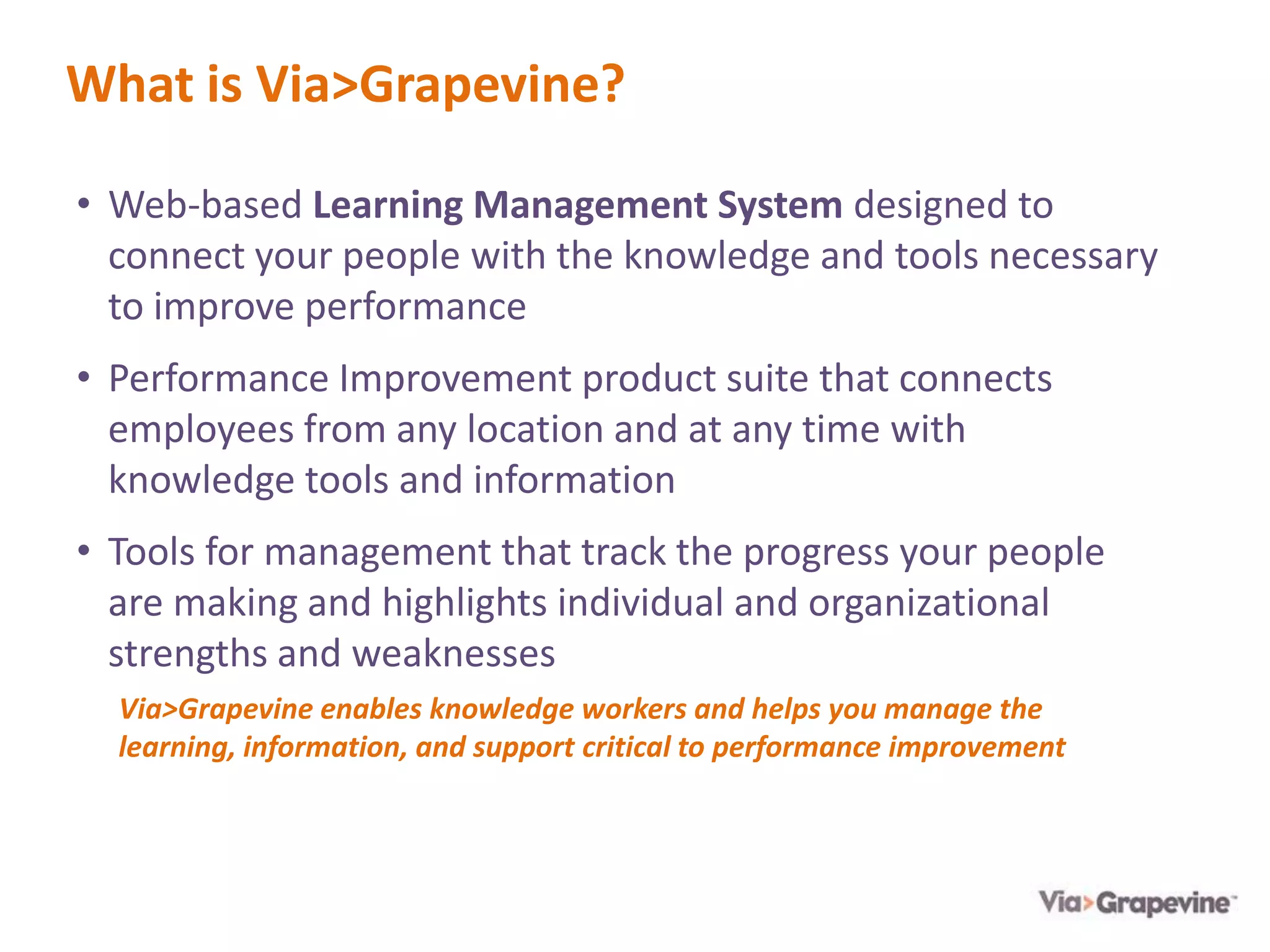 Grapevine Learning Management System | PPT
