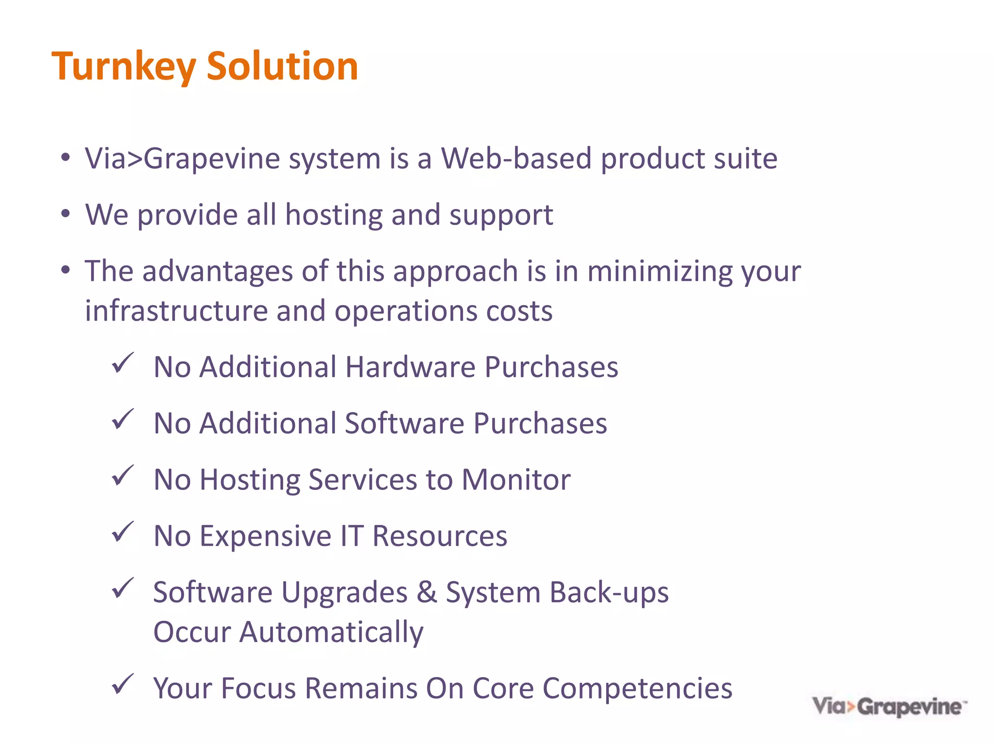 Grapevine Learning Management System | PPTX | Technology & Computing