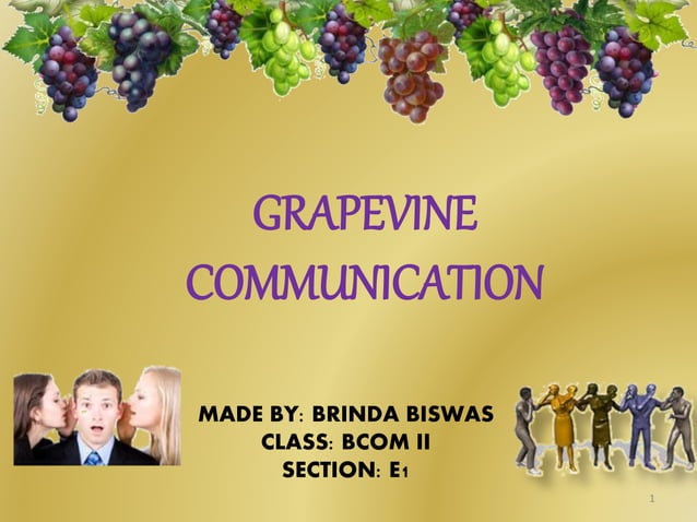 Grapevine Communication of Business | PPT