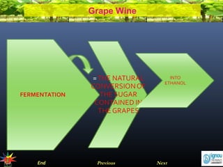 Grape wine introduction for the class-ok | PPT | Chemistry | Science