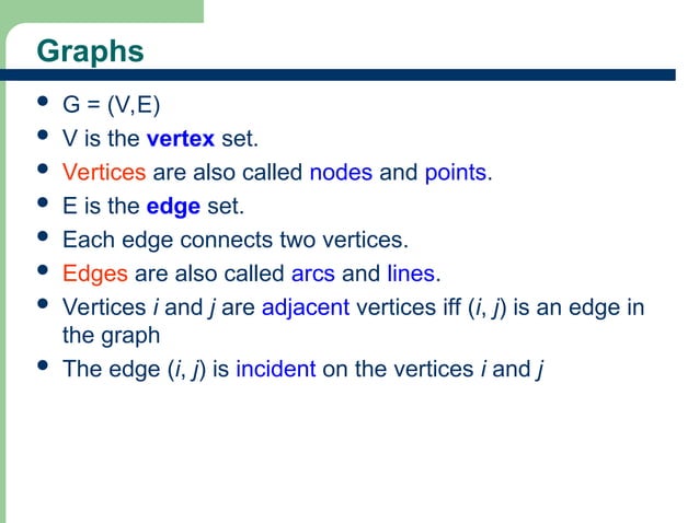 GraphGraph data structureGraph data structure.ppt