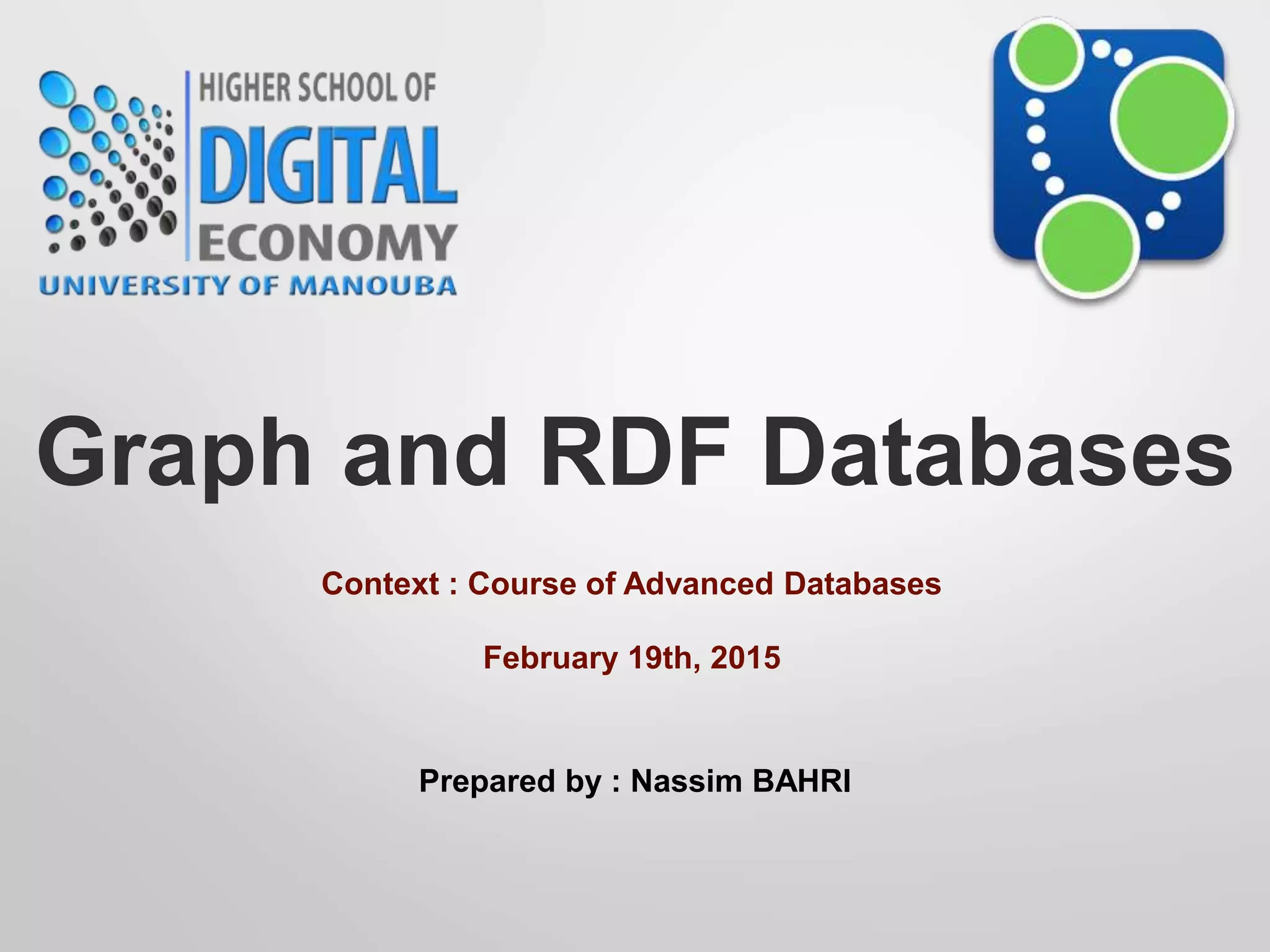 Graph and RDF databases | PPTX