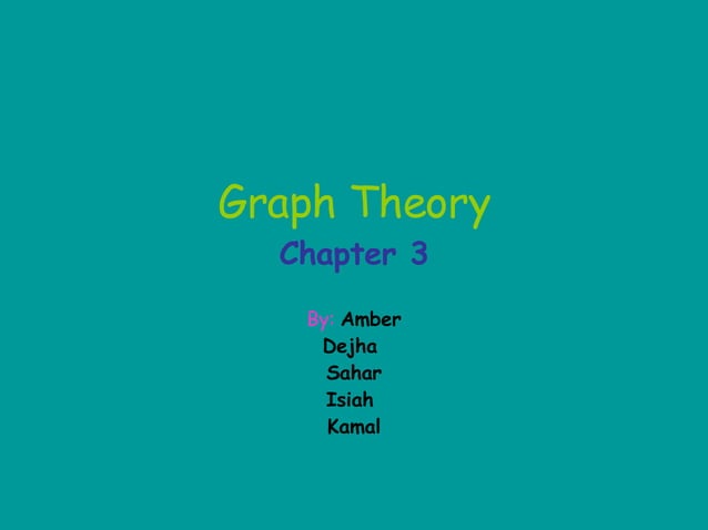 burton_discrete_graph theory | PPT