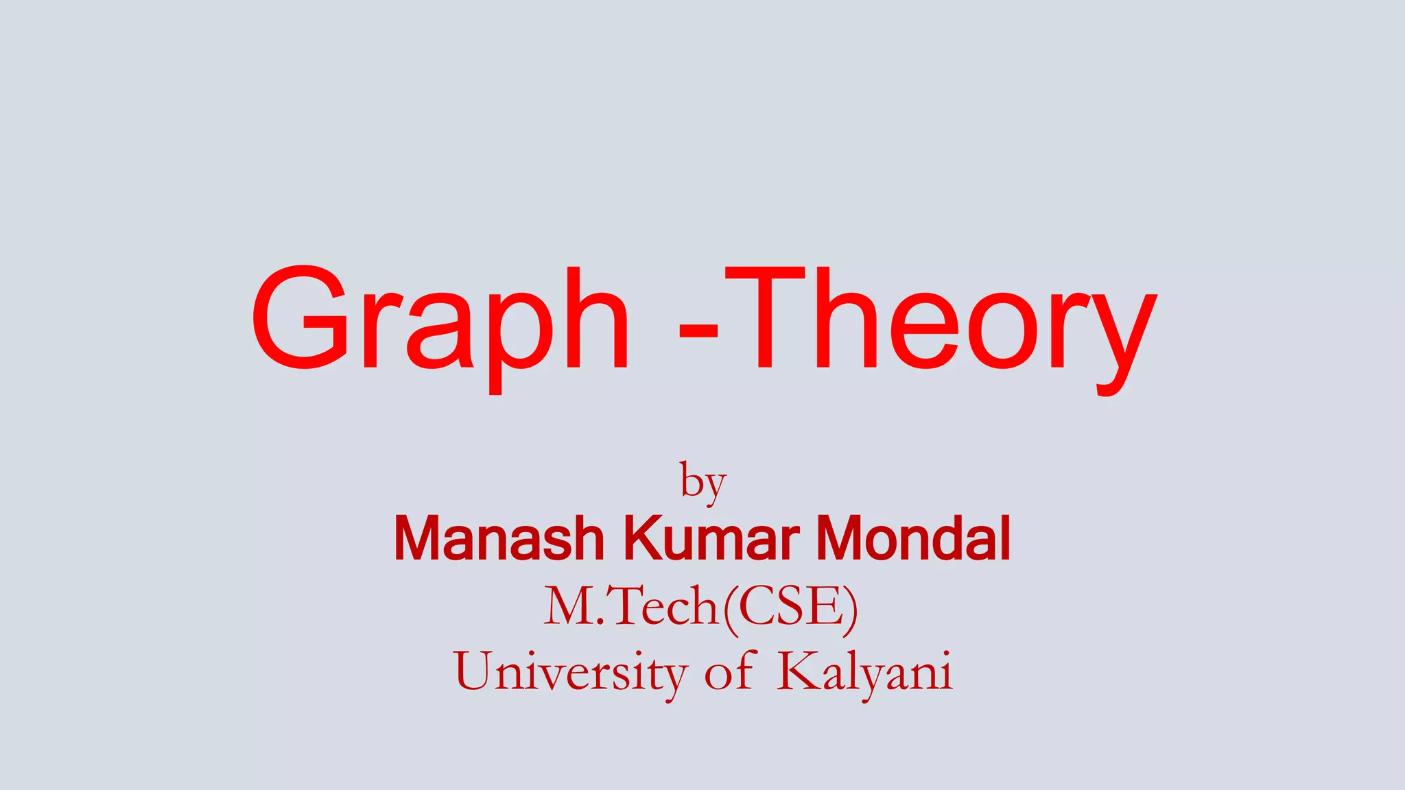 Graph Theory Ppt