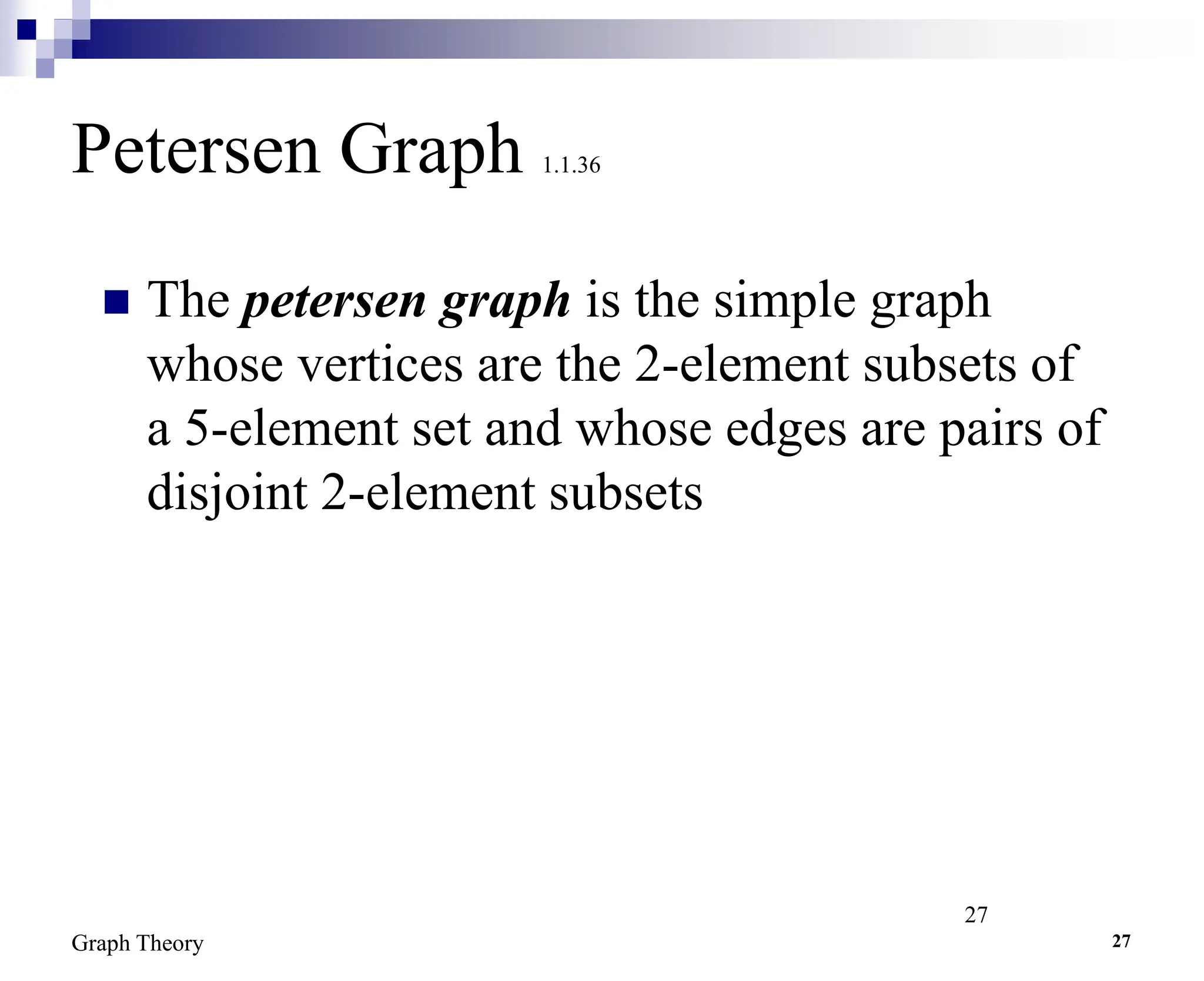 graph theory in applied mathematics with example | PPT