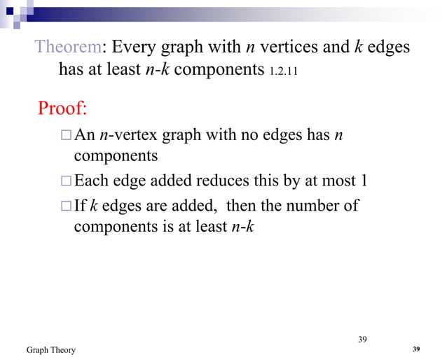 graph theory in applied mathematics with example | PPT