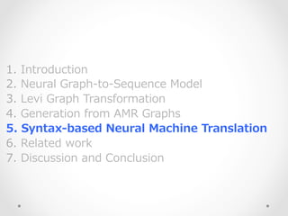 Graph-to-Sequence Learning using Gated Graph Neural Networks. [ACL'18] 論文紹介 | PPT