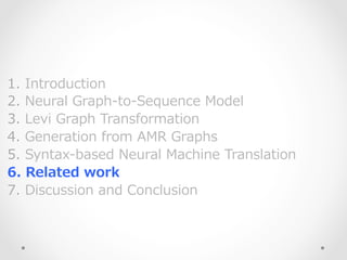 Graph-to-Sequence Learning using Gated Graph Neural Networks. [ACL'18] 論文紹介 | PPT