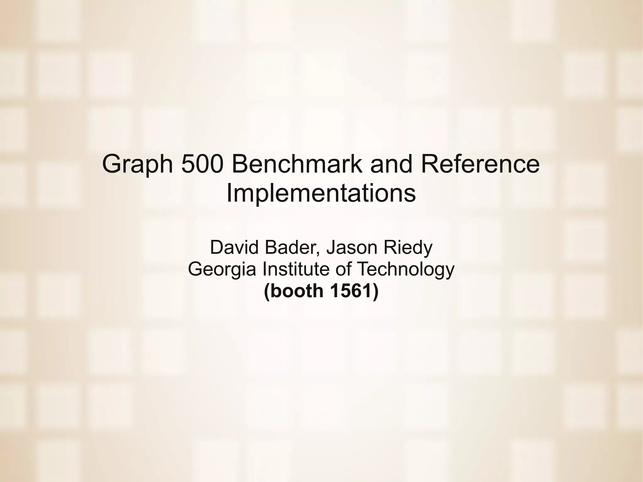 Graph500 | PDF