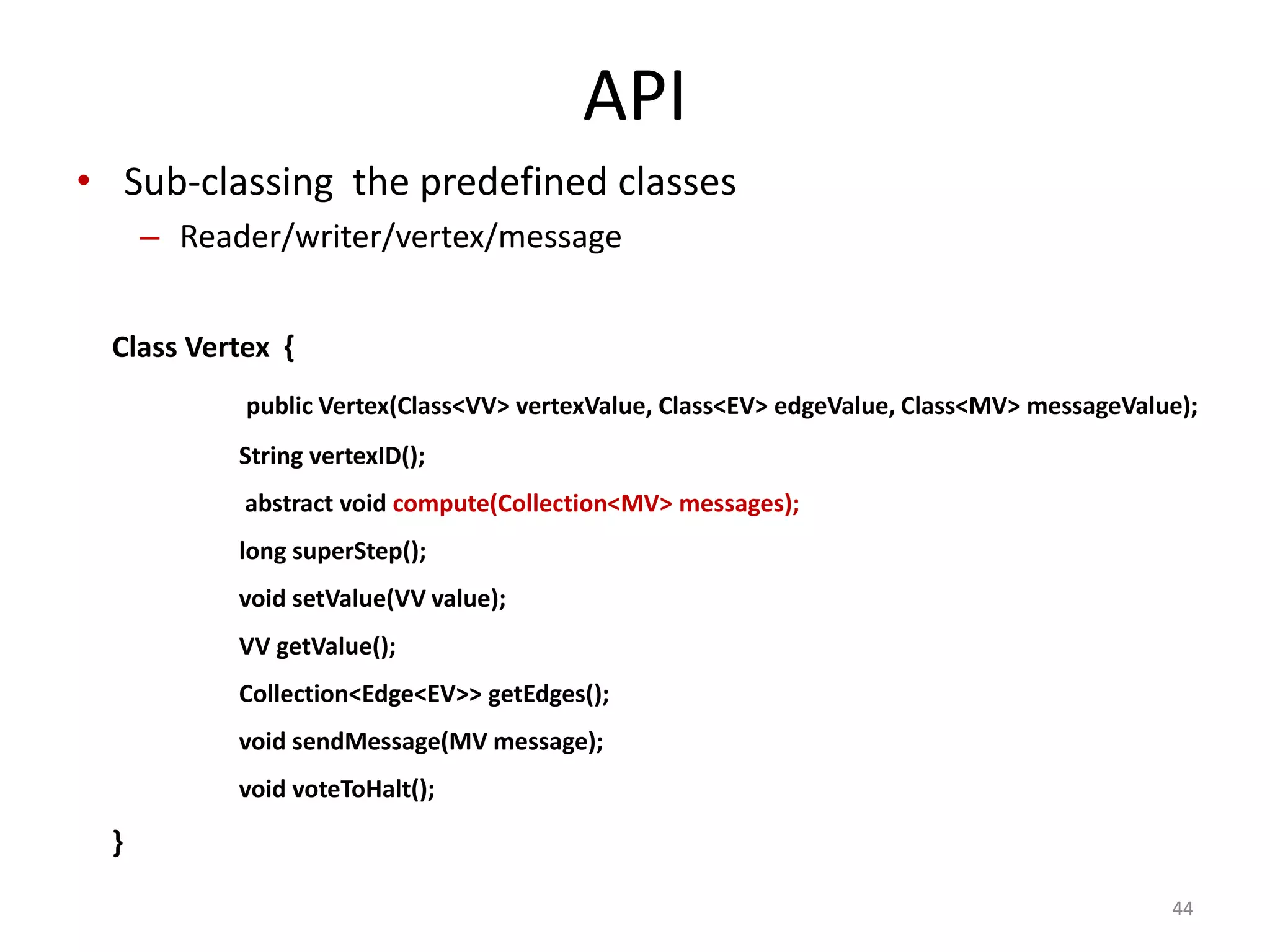 Graph analysis platform comparison, pregel/goldenorb/giraph | PPTX